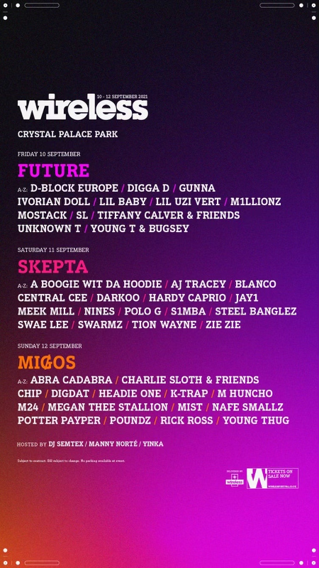 Wireless 2021 Lineup Revealed – Musicvein™
